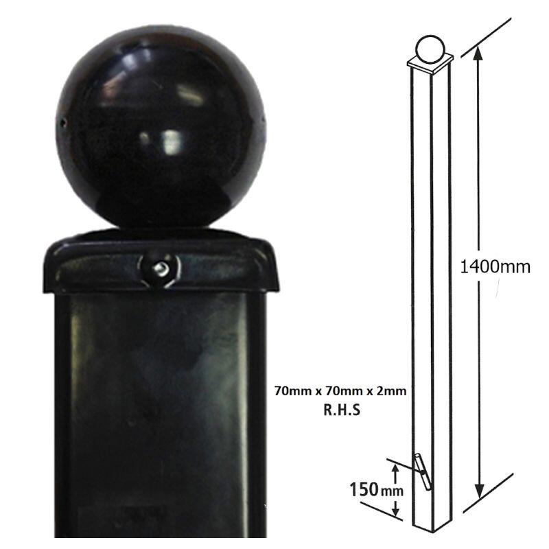 70mm Square Gate / Fence Posts (concrete-in)