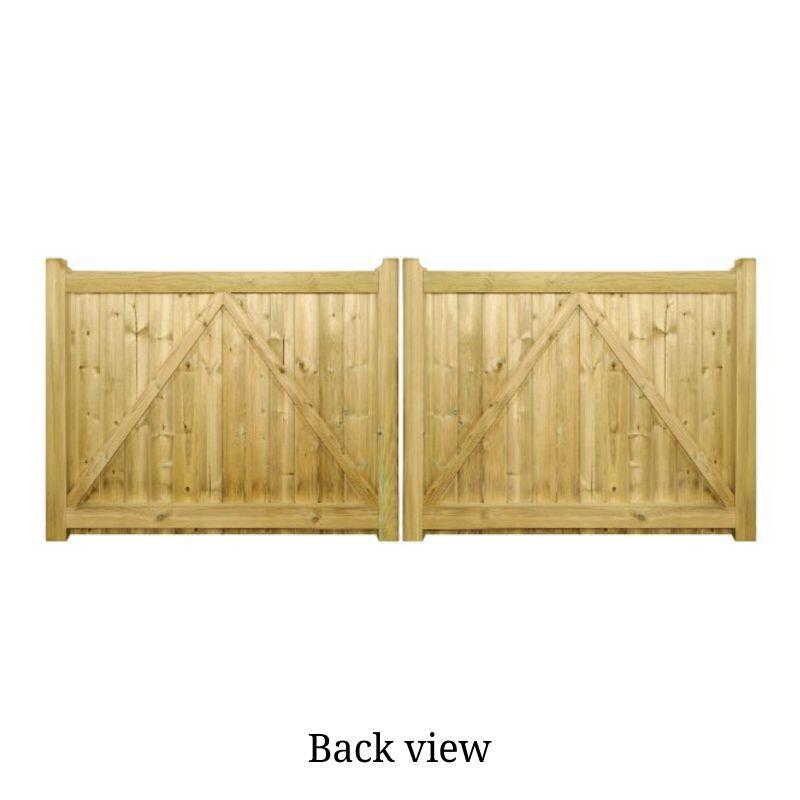 Drayton Flat Top Low Double Driveway Gate