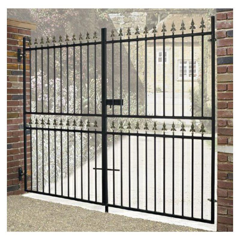 (8) Corfe Tall Flat Top Double Driveway Gates