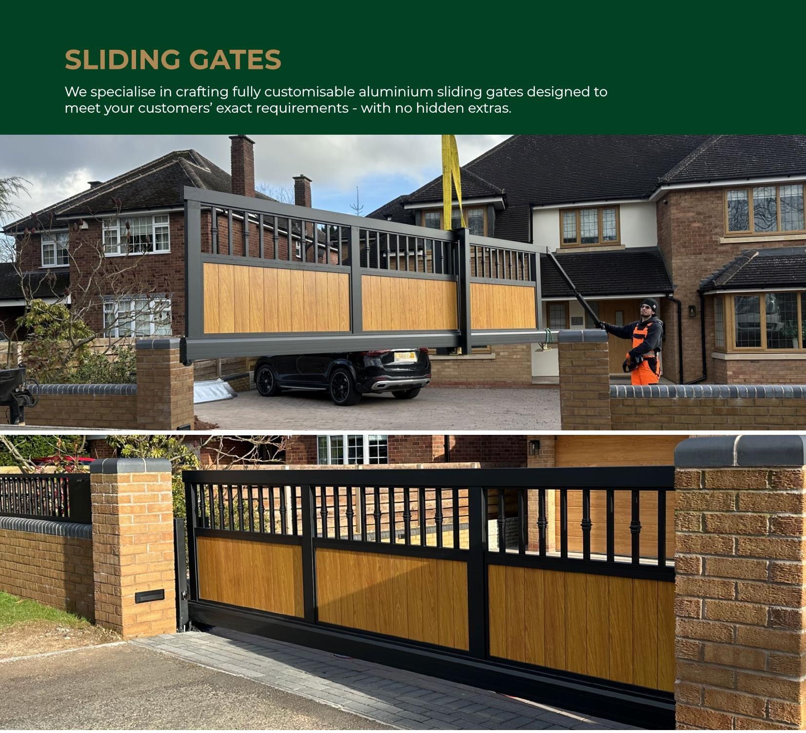 Aluminium Sliding Driveway Gates