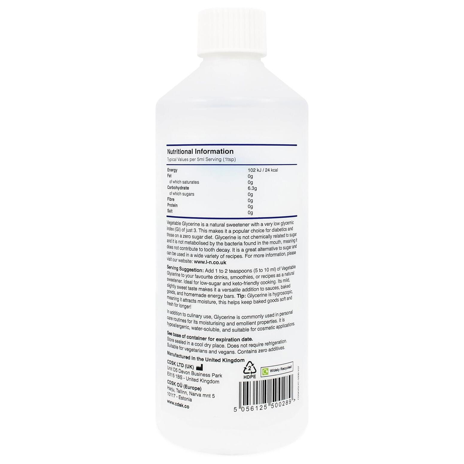 Vegetable Glycerine - 500ml