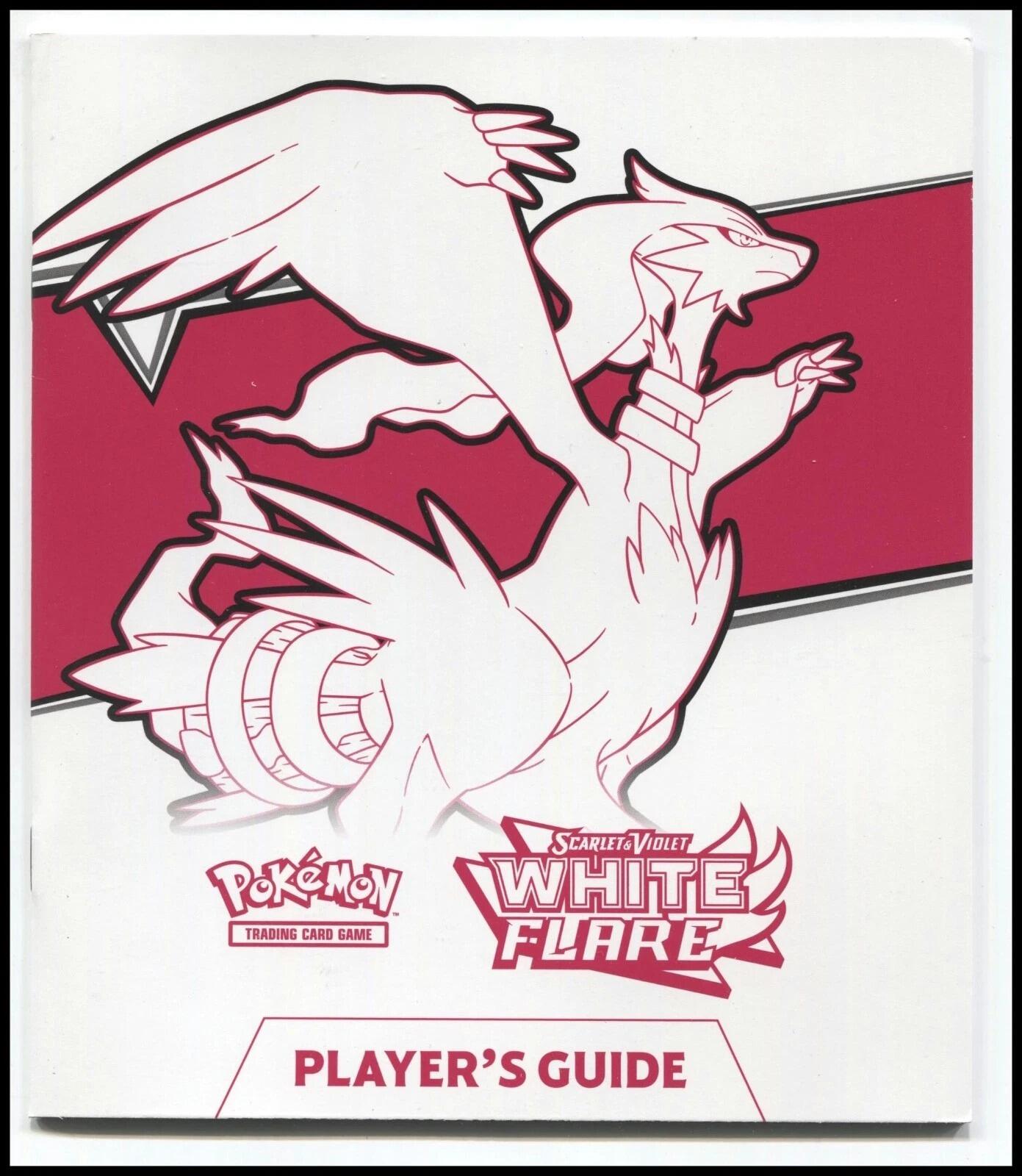 POKEMON TCG ETB WHITE FLARE Player's Guide Guidebook