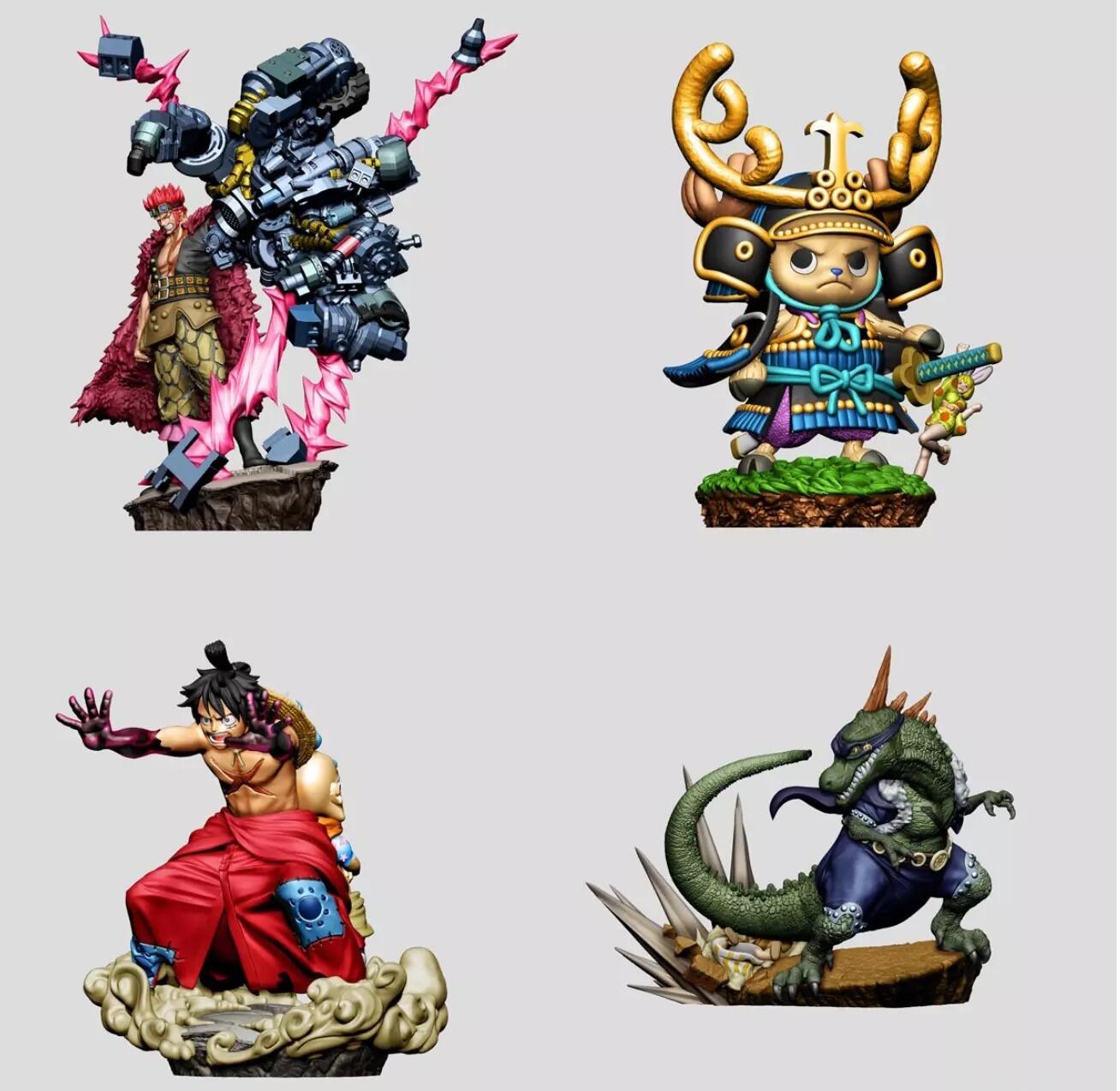 One Piece Petitrama PVC Mini Statue Logbox Re Birth Wanokuni Vol. 2 Set