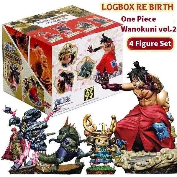 One Piece Petitrama PVC Mini Statue Logbox Re Birth Wanokuni Vol. 2 Set