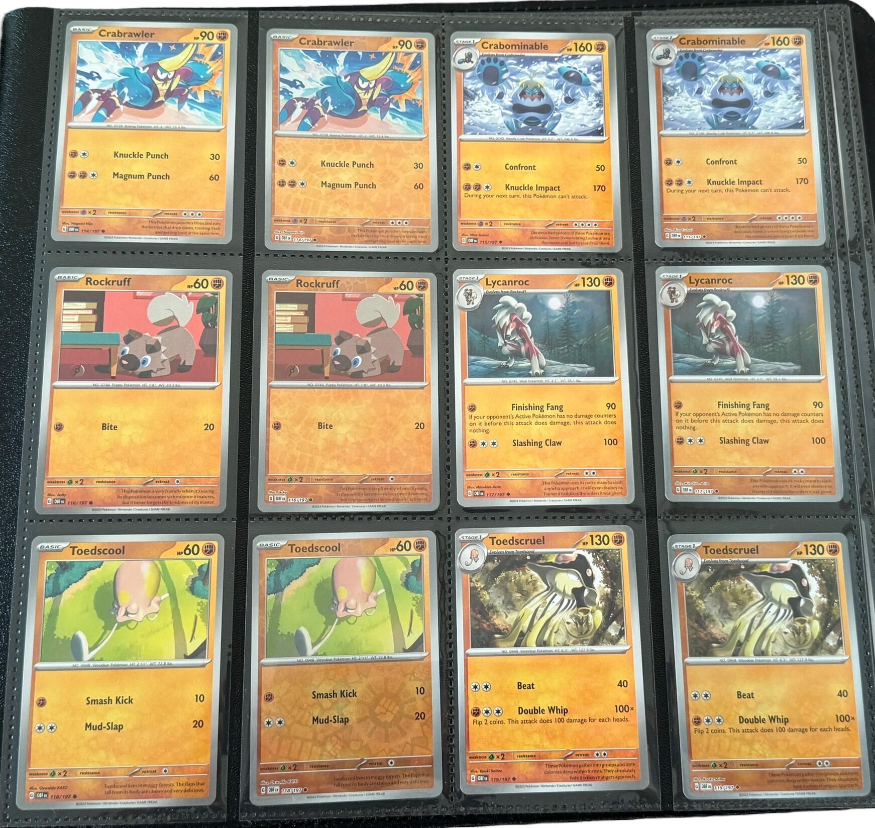 Pokemon TCG - Obsidian Flames - Complete Expert Set