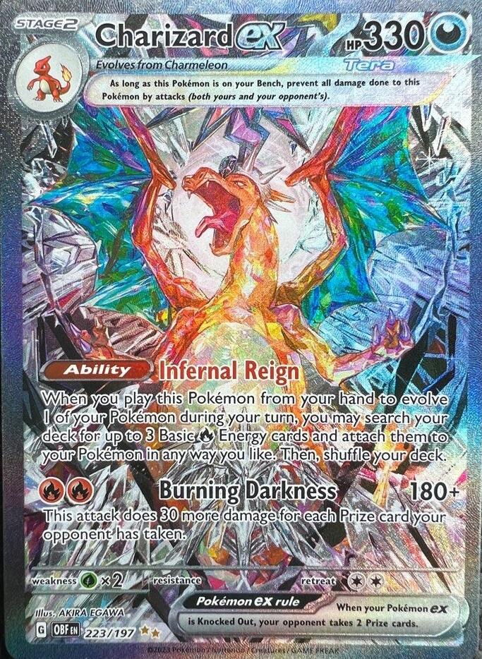Charizard ex Special Illustration Rare (SIR) Graded ACE 8 NM-MT