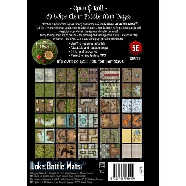 Revised Big Book of Battle Mats - 60 RPG Maps - Loke Battle Mats
