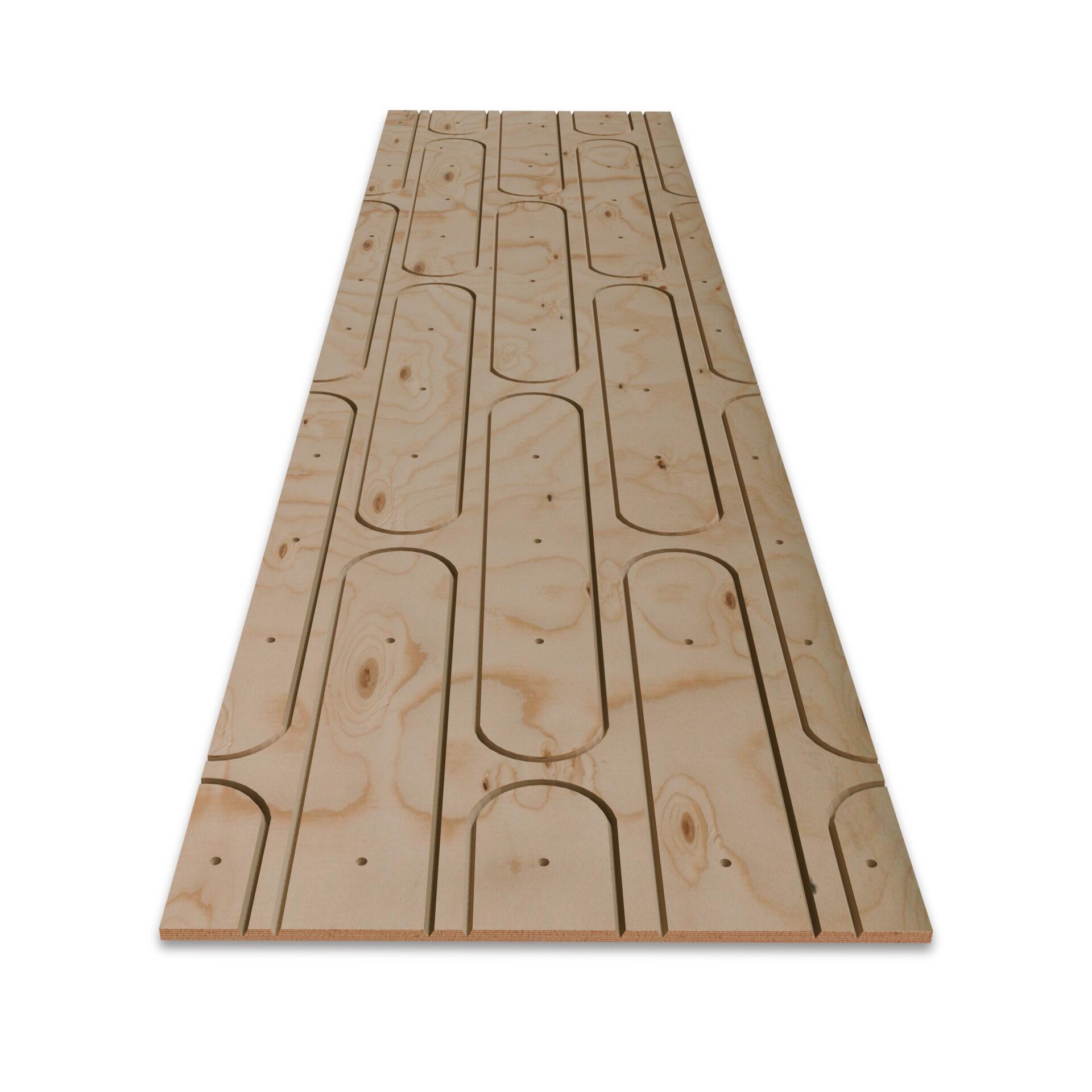 Underfloor Heating Boards 18mm x 2400mm x 600mm for 12mm Pipe with ...