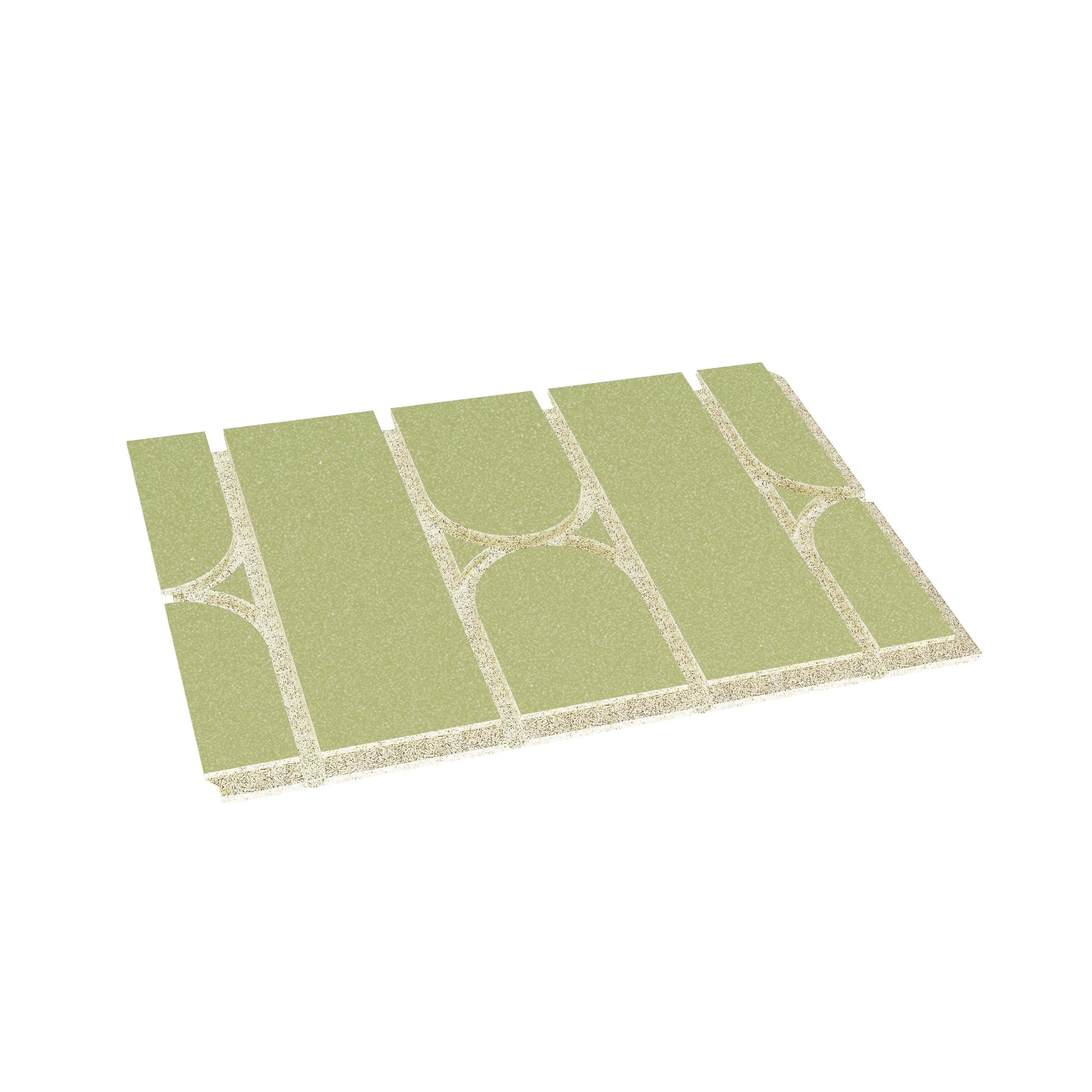 PRE-GROOVED MR CHIPBOARD END PANEL 22MM 150mm or 200mm centres