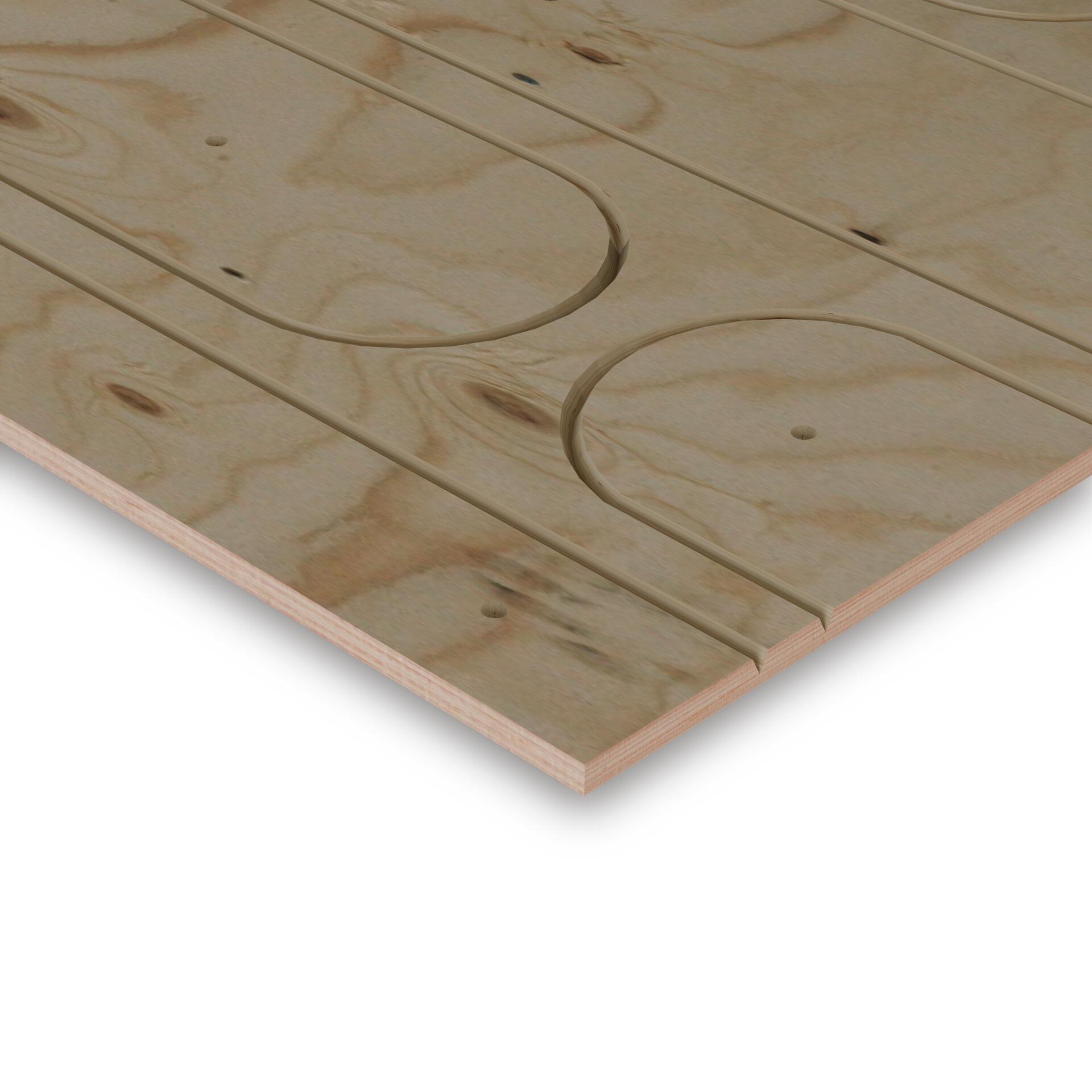 Underfloor Heating Boards 18mm x 2400mm x 600mm for 12mm Pipe with ...