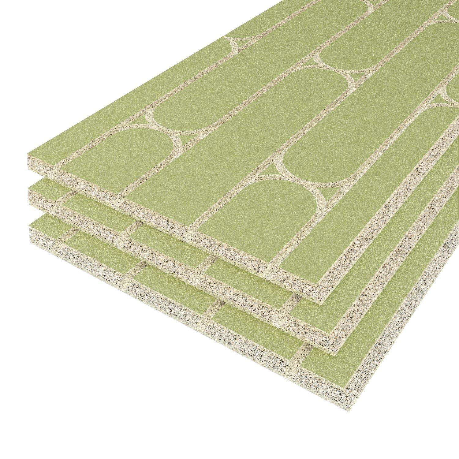 Underfloor Heating Boards 22mm x 2400mm x 600mm for 16mm Pipe with ...