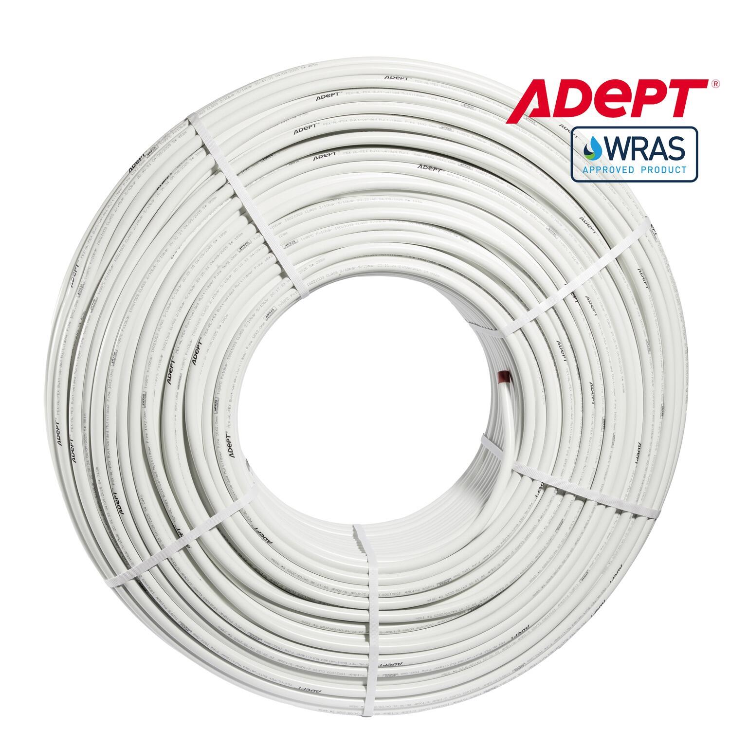 Underfloor Heating Pex-Al-Pex pipe 16mm x 2mm WRAS Approved