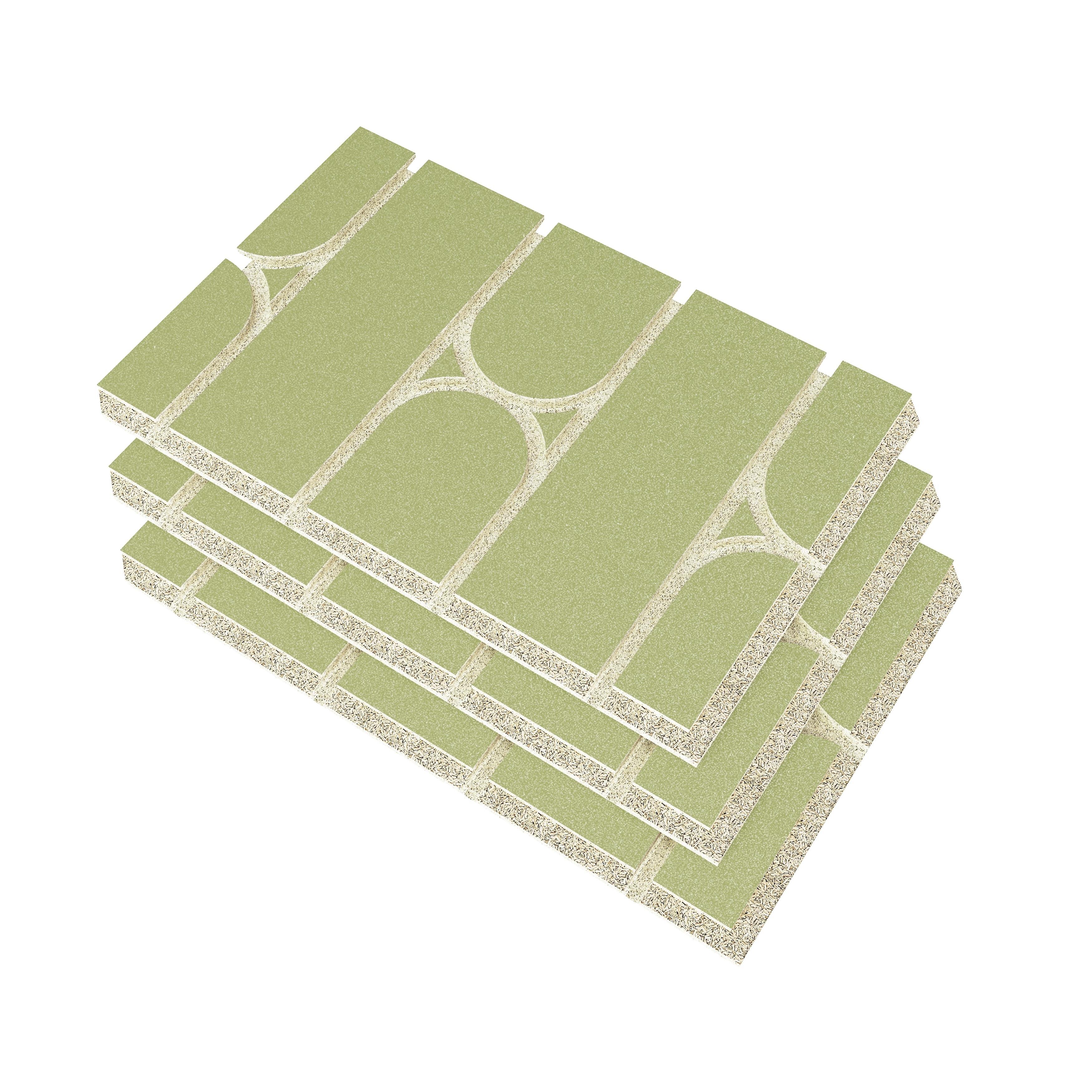 PRE-GROOVED MR CHIPBOARD END PANEL 22MM 150mm or 200mm centres