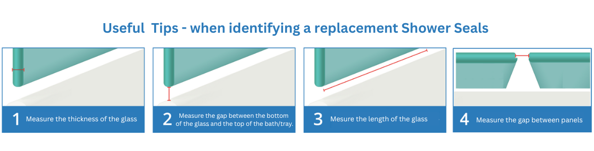 Universal Shower Seal Strips – Perfect Fit for your shower screen