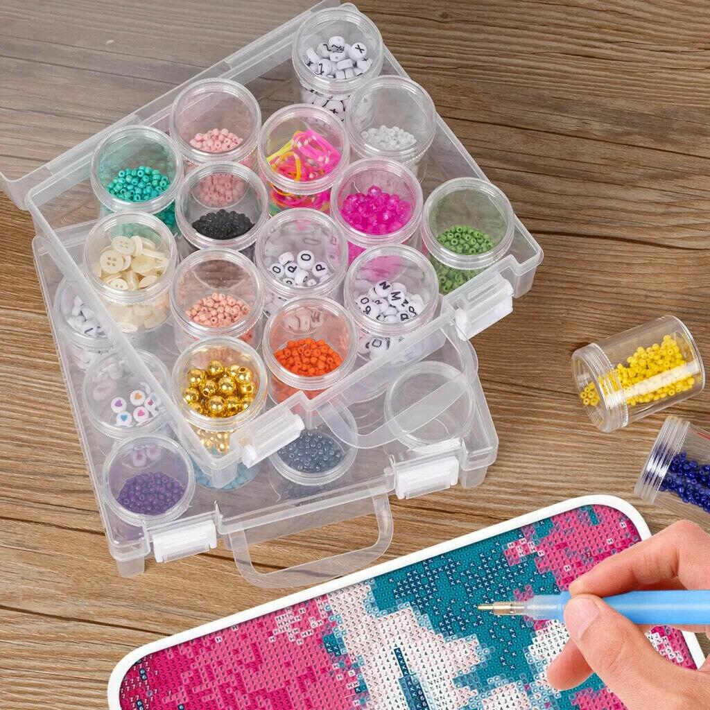 28 Diamond Painting Drill Storage Bottles Bead Container Boxes DIY ...