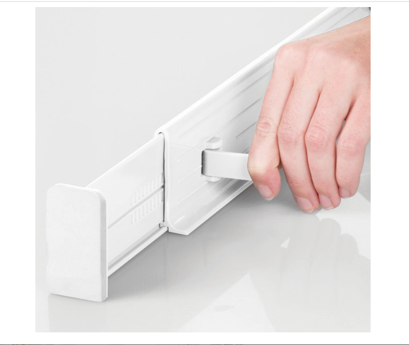 4 x Drawer Dividers Partition Spring Loaded Expandable Kitchen Bedroom ...