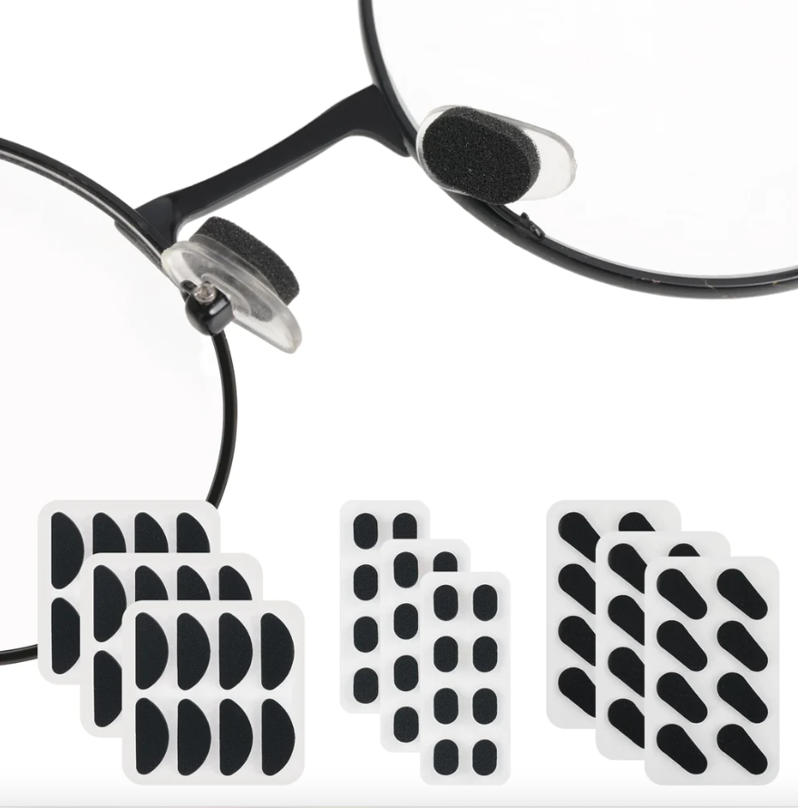 96 Pairs Adhesive Nose pads for Eyeglass Anti-Slip Silicone Glasses ...