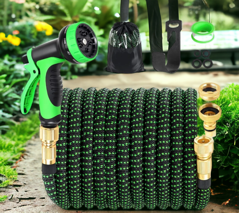 Expandable Garden Hose 75 or 100ft with 10 Functions Nozzle Spray Gun ...