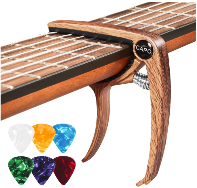 Guitar Capo Wood Style Clamp Trigger Capo Acoustic Electric Guitars ukulele