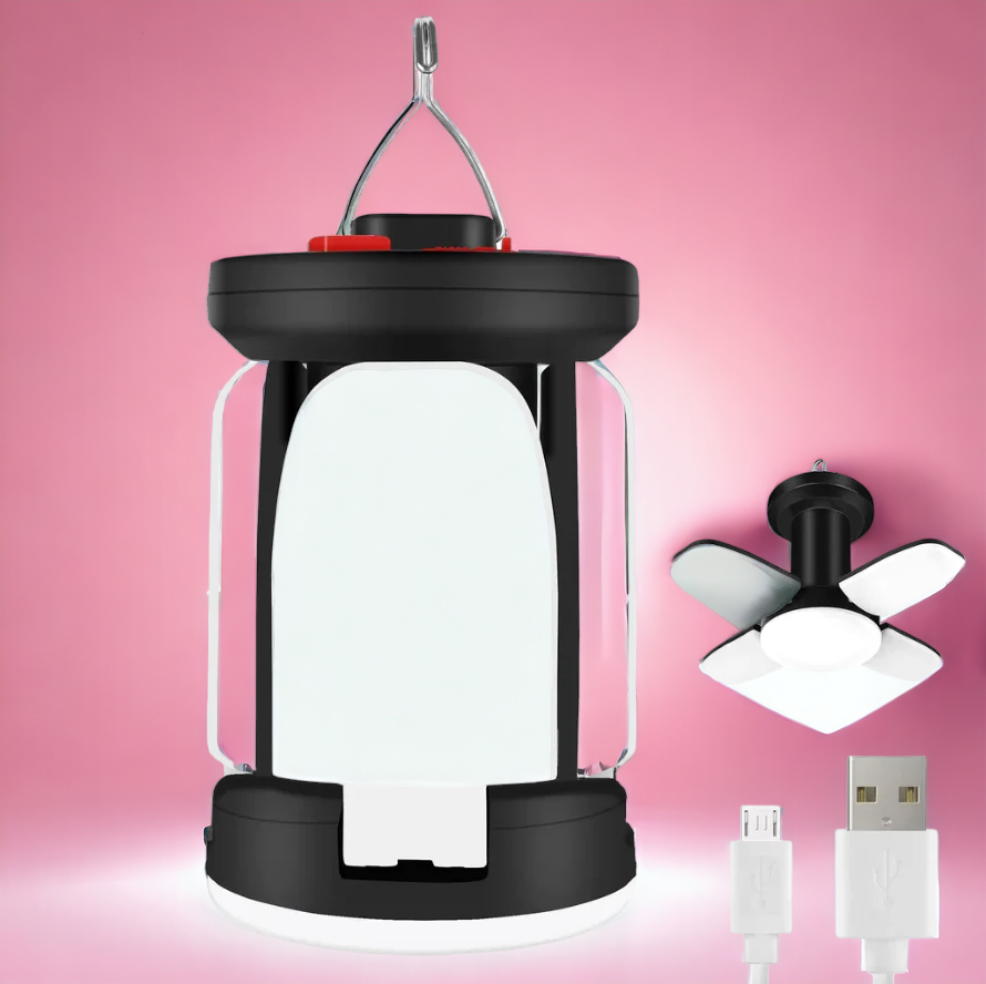 Solar Camping Light LED Tent Lantern Lamp Outdoor Portable USB ...