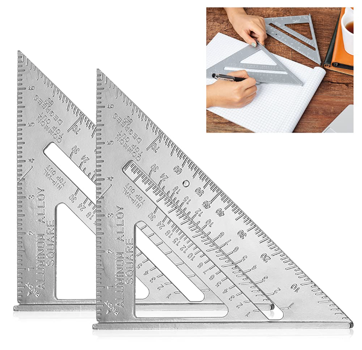 7” Carpenters Roofing Rafters Joiner Aluminium Angle Square Triangle ...