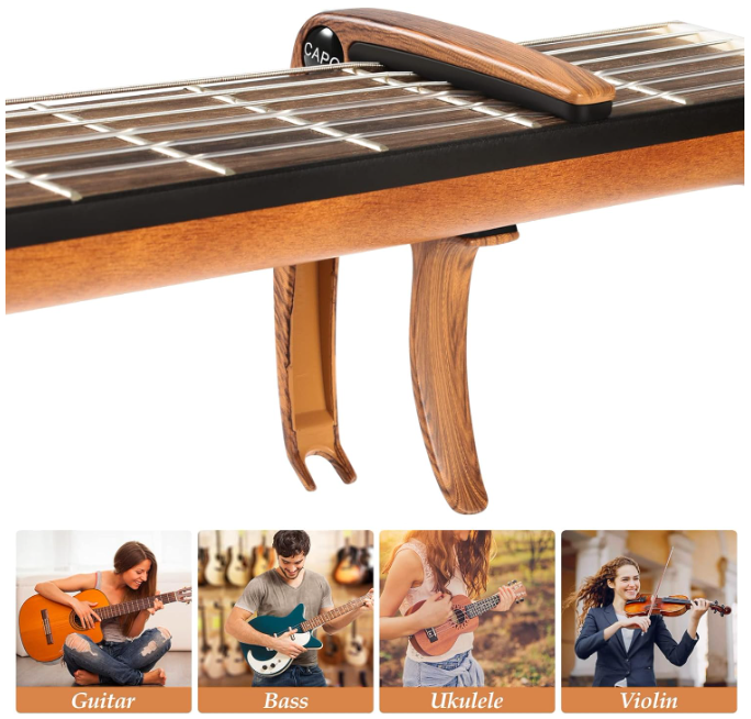 Guitar Capo Wood Style Clamp Trigger Capo Acoustic Electric Guitars ukulele
