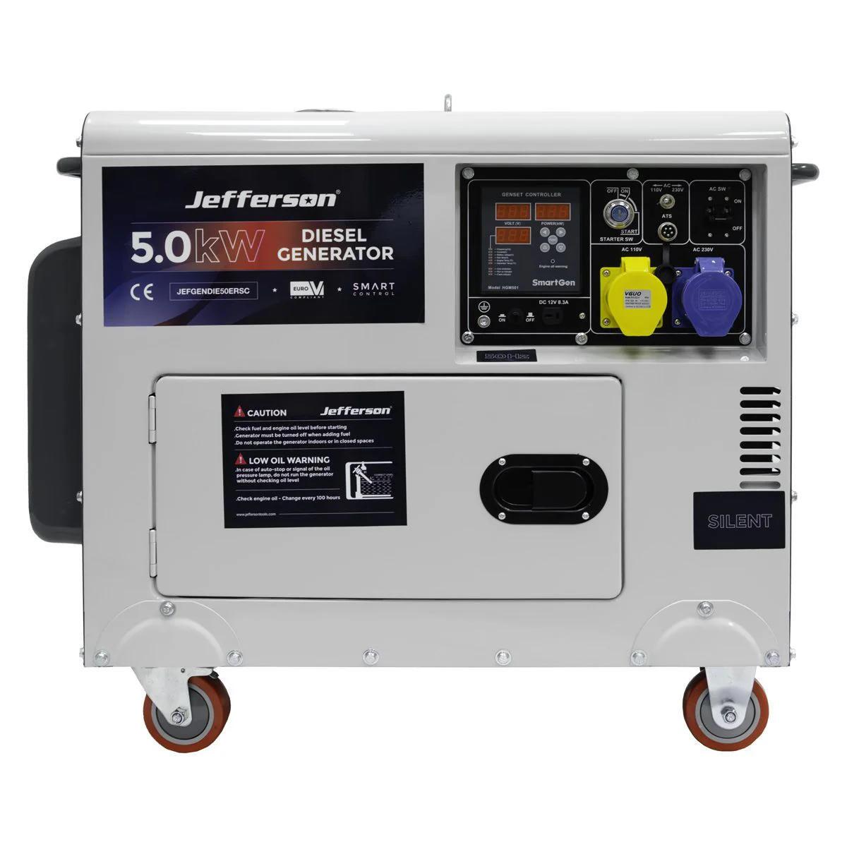 Jefferson 6.3KVA/5KW Single Phase Silent Diesel Generator