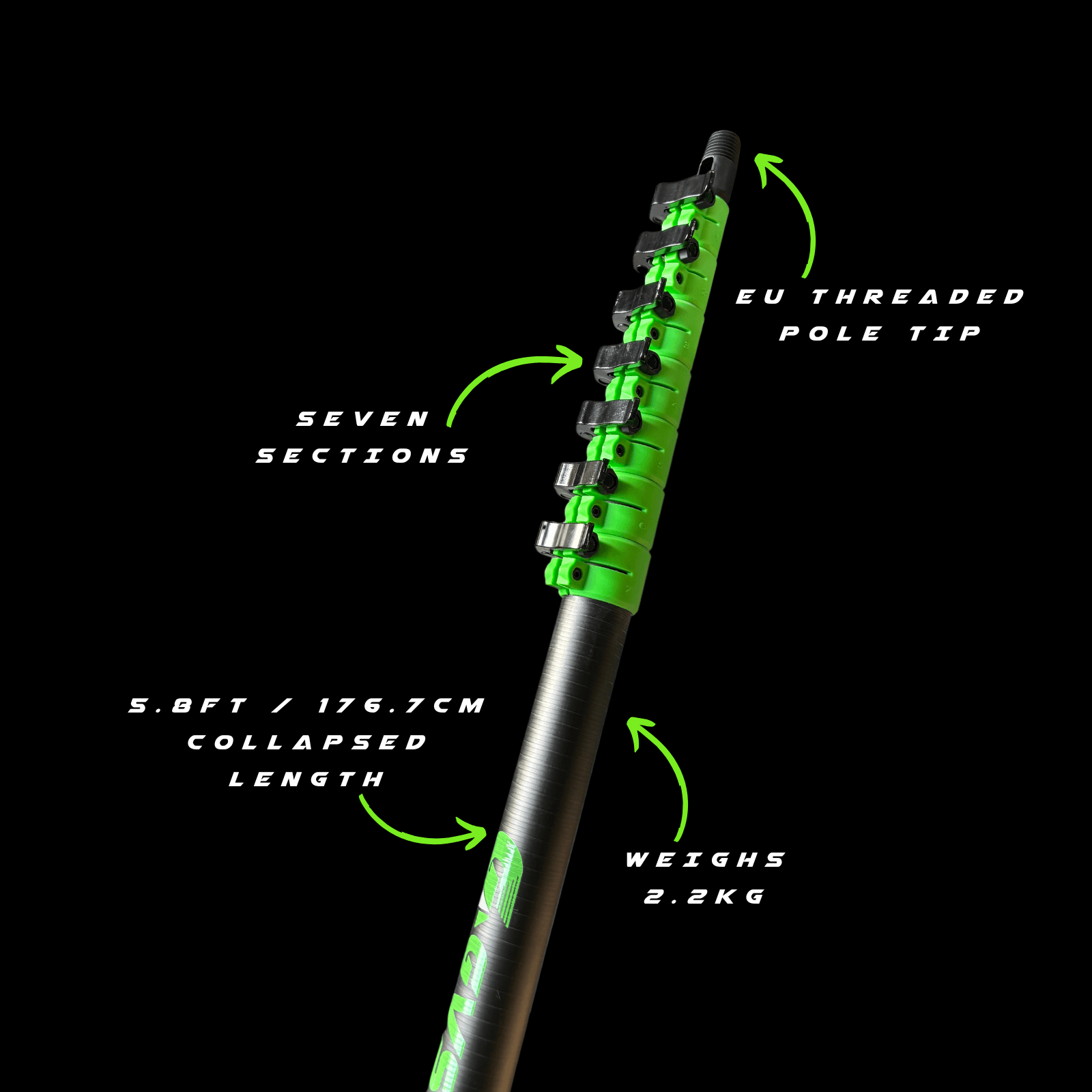 GVS Pro 35ft Hi-Mod Window Cleaning Pole Package