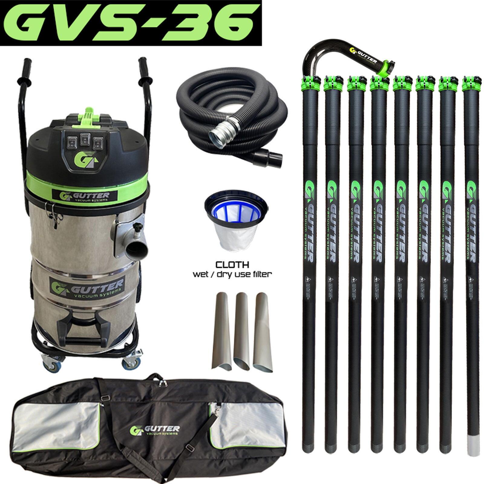 GVS 3600 Clamped Carbon Fibre - Carbon Rigid Neck - Gutter Vacuum System