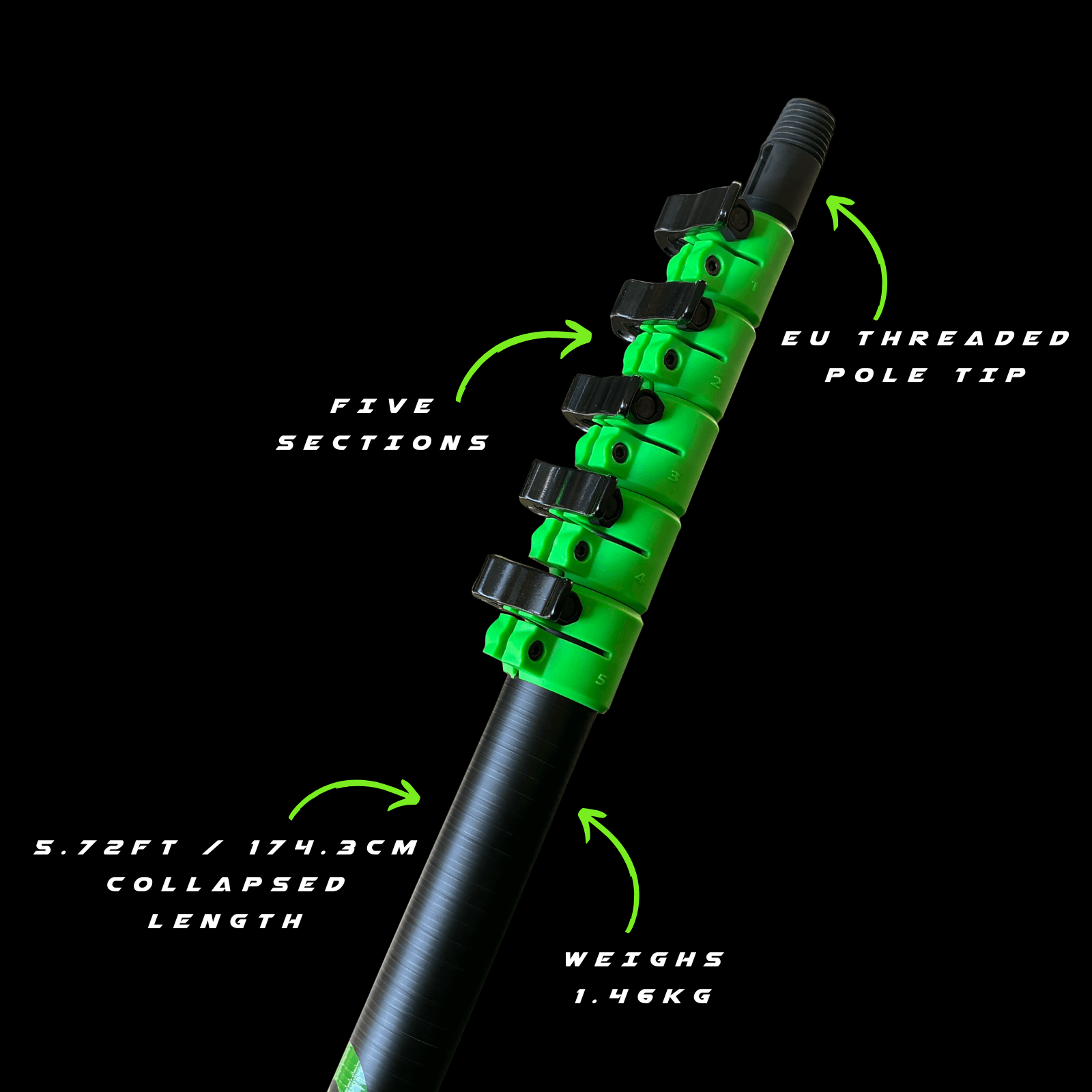 GVS Pro-25 Full Carbon Window Cleaning Pole Package