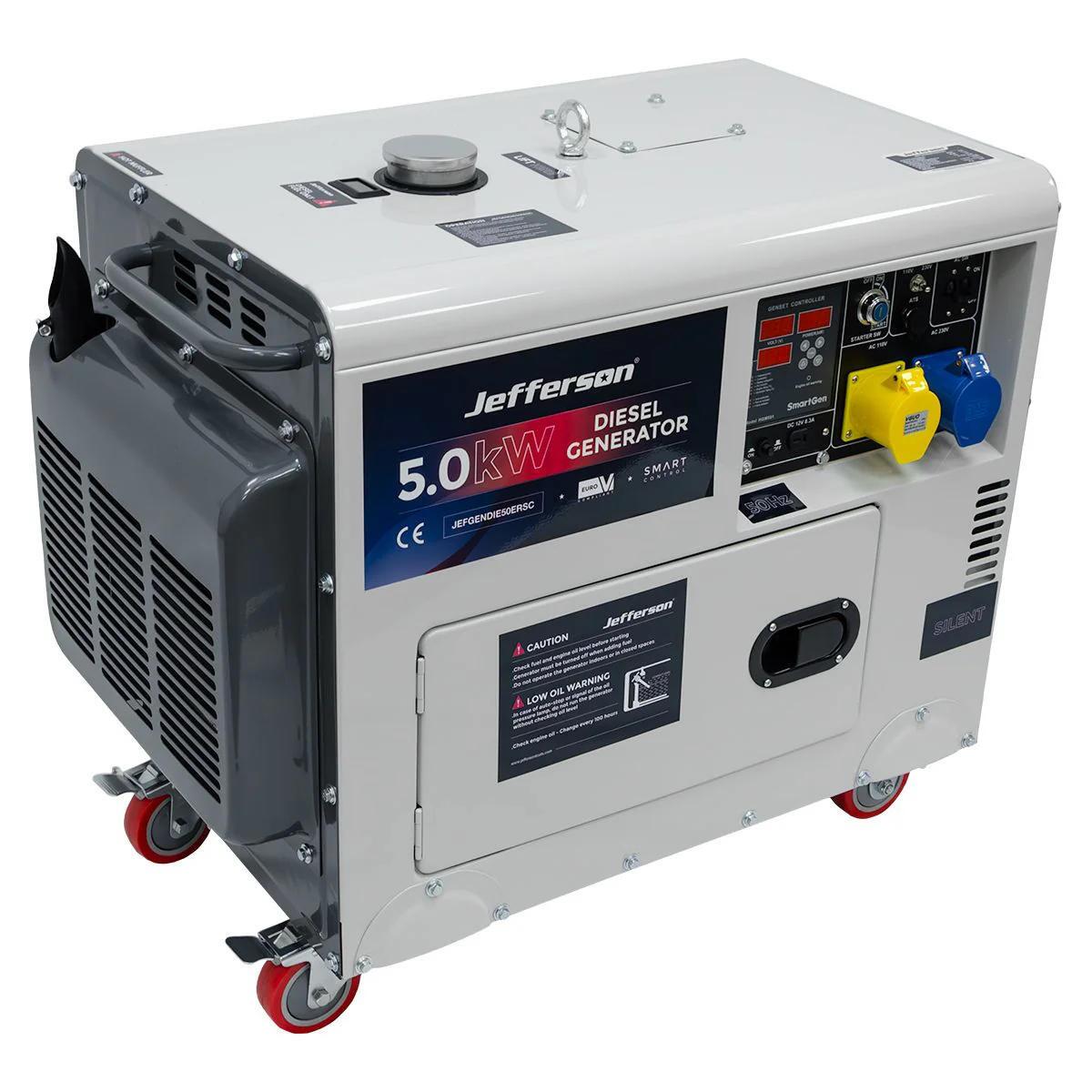 Jefferson 6.3KVA/5KW Single Phase Silent Diesel Generator