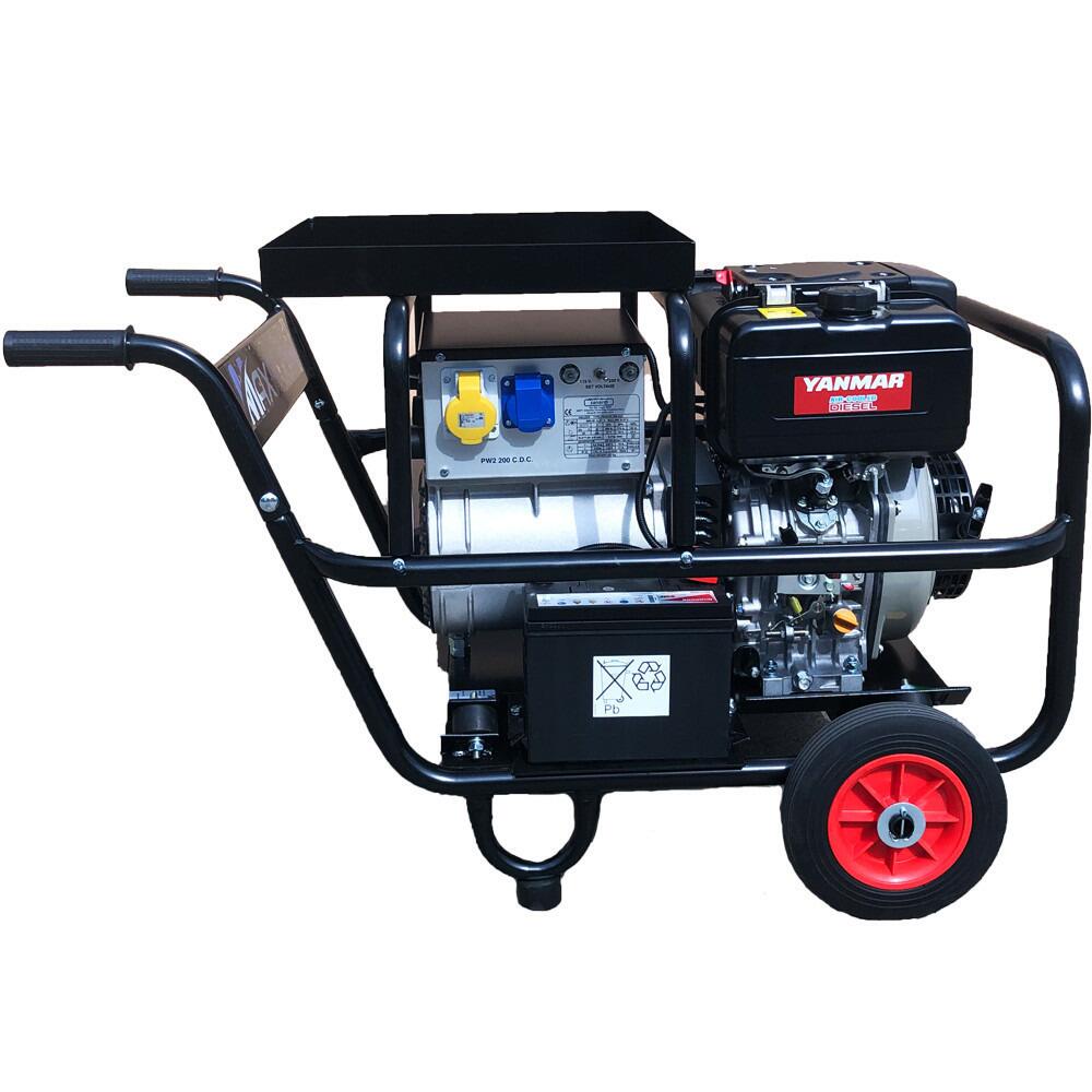 Maxflow DC Diesel Welder Generator Yanmar L100-V 4.5 kVA Trolley Frame ...