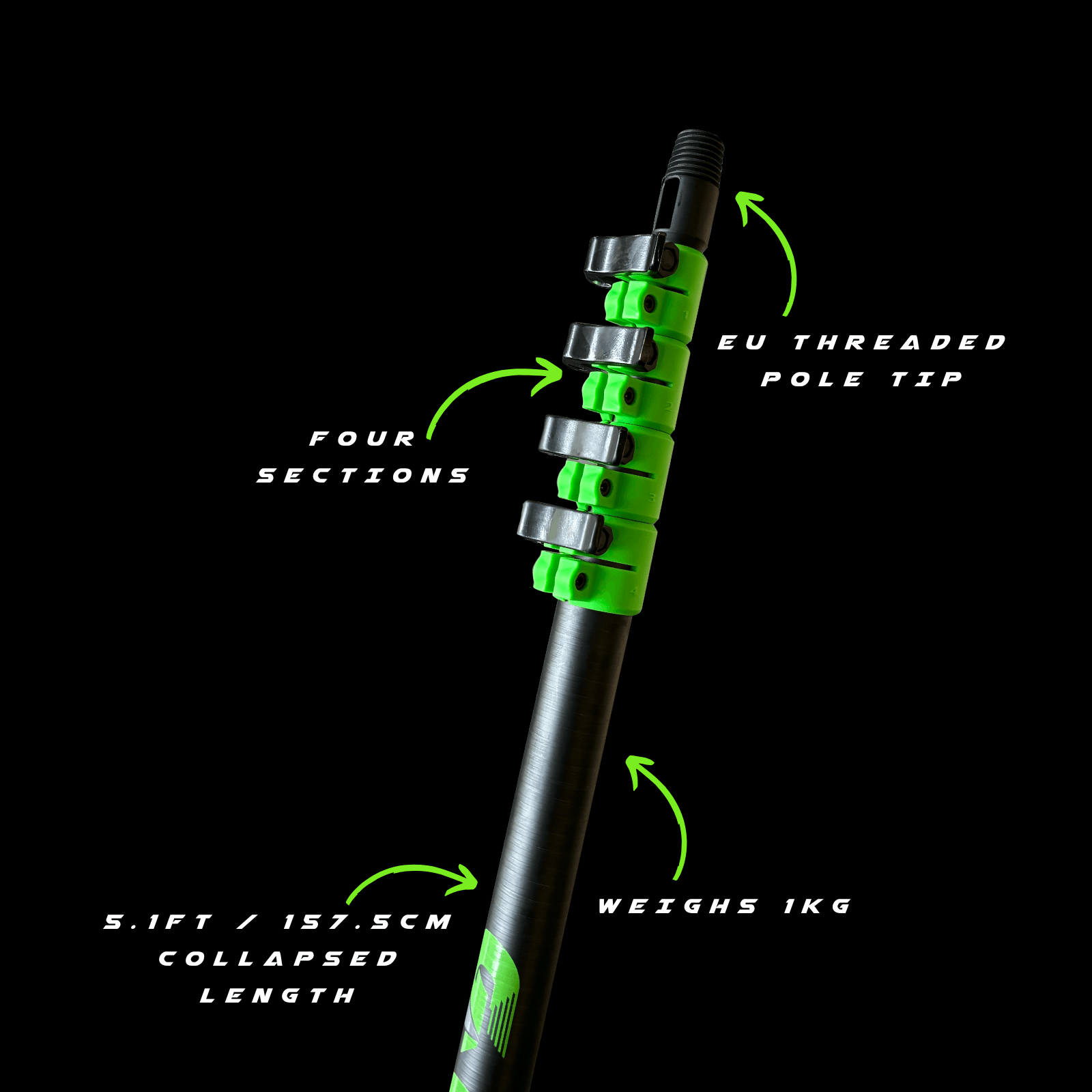 GVS Pro-18 Full Carbon Window Cleaning Pole Package