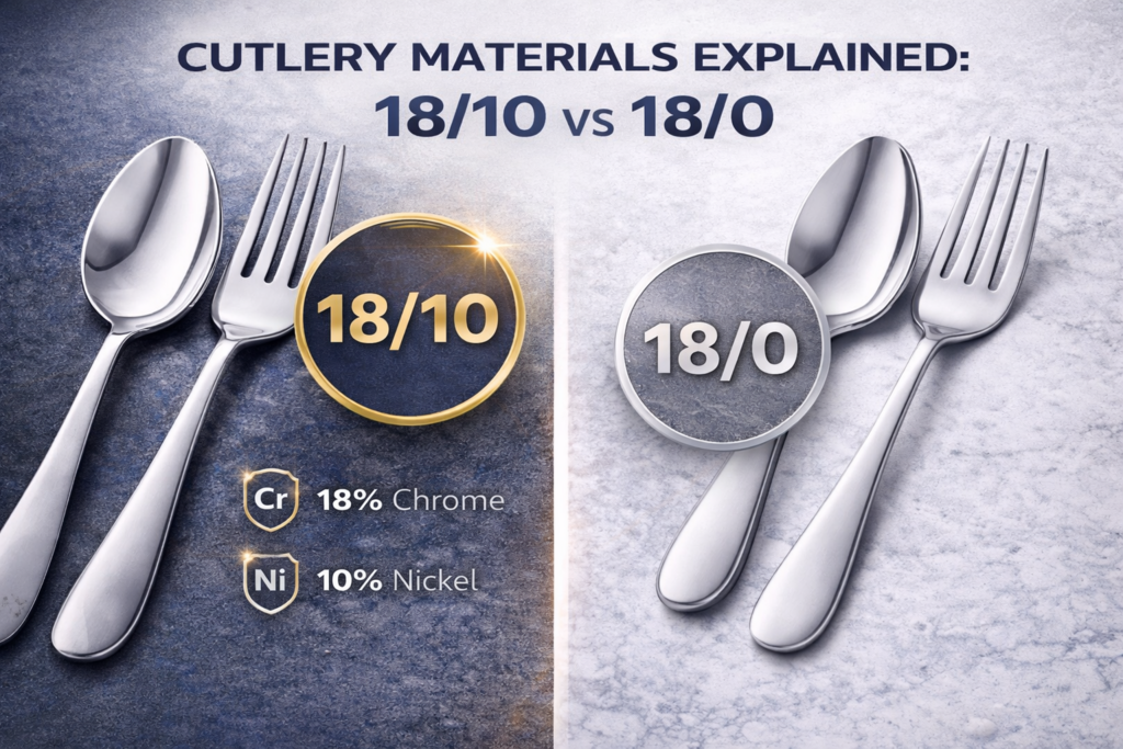 Cutlery materials explained: 18/10 vs 18/0 and what buyers should pick