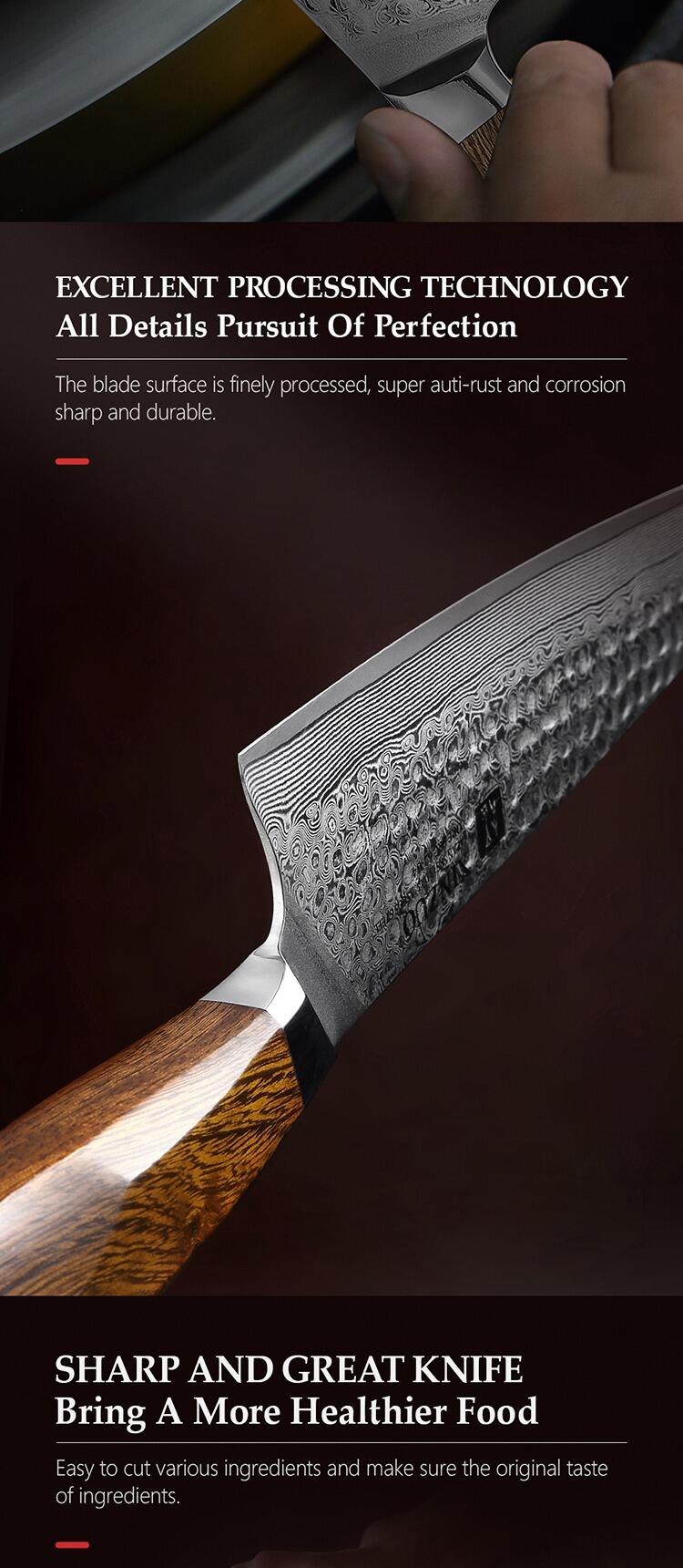 Professional Kitchen Knife- Feng Series - 8 inch chef knife in Deluxe ...