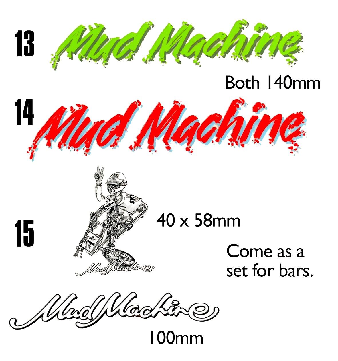 Mud Machine / M-Zone Stickers