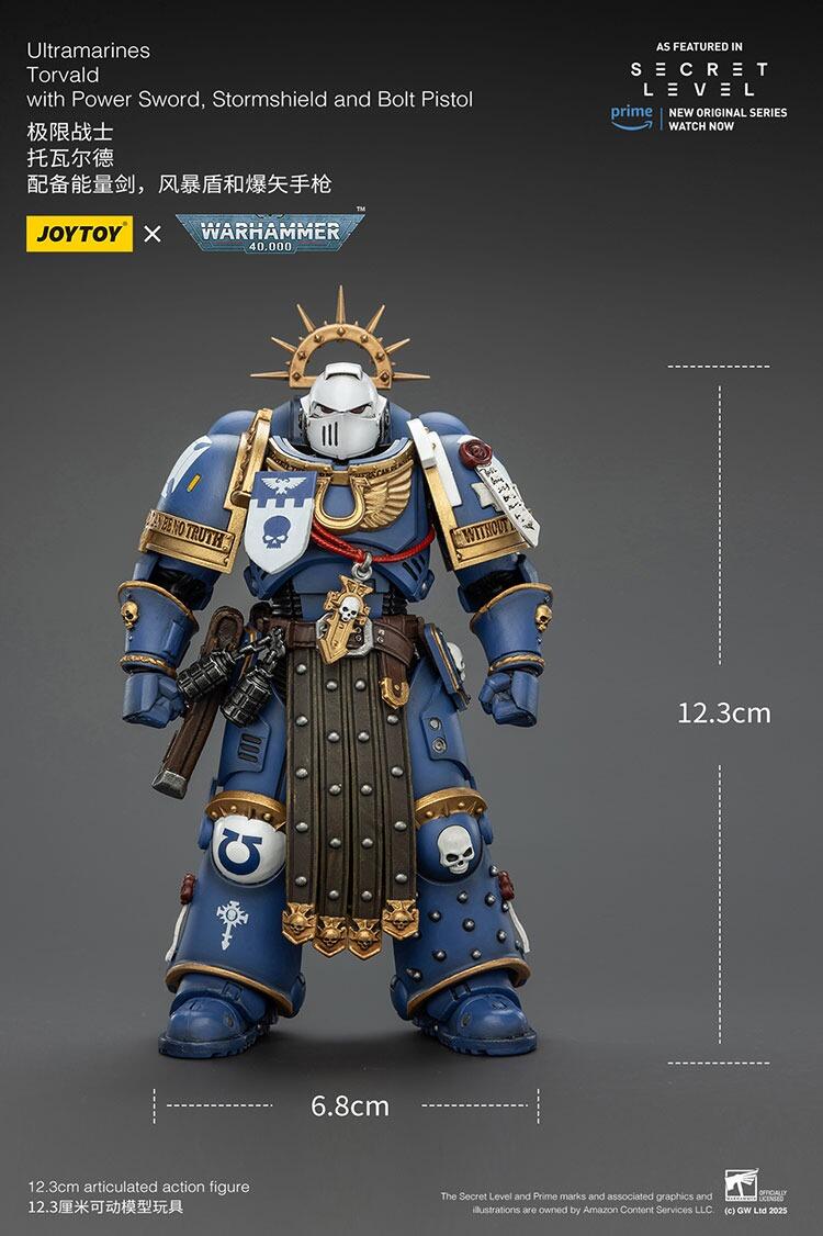 JoyToy Ultramarines – Torvald (Sword, Shield & Pistol) 1/18 Scale ...