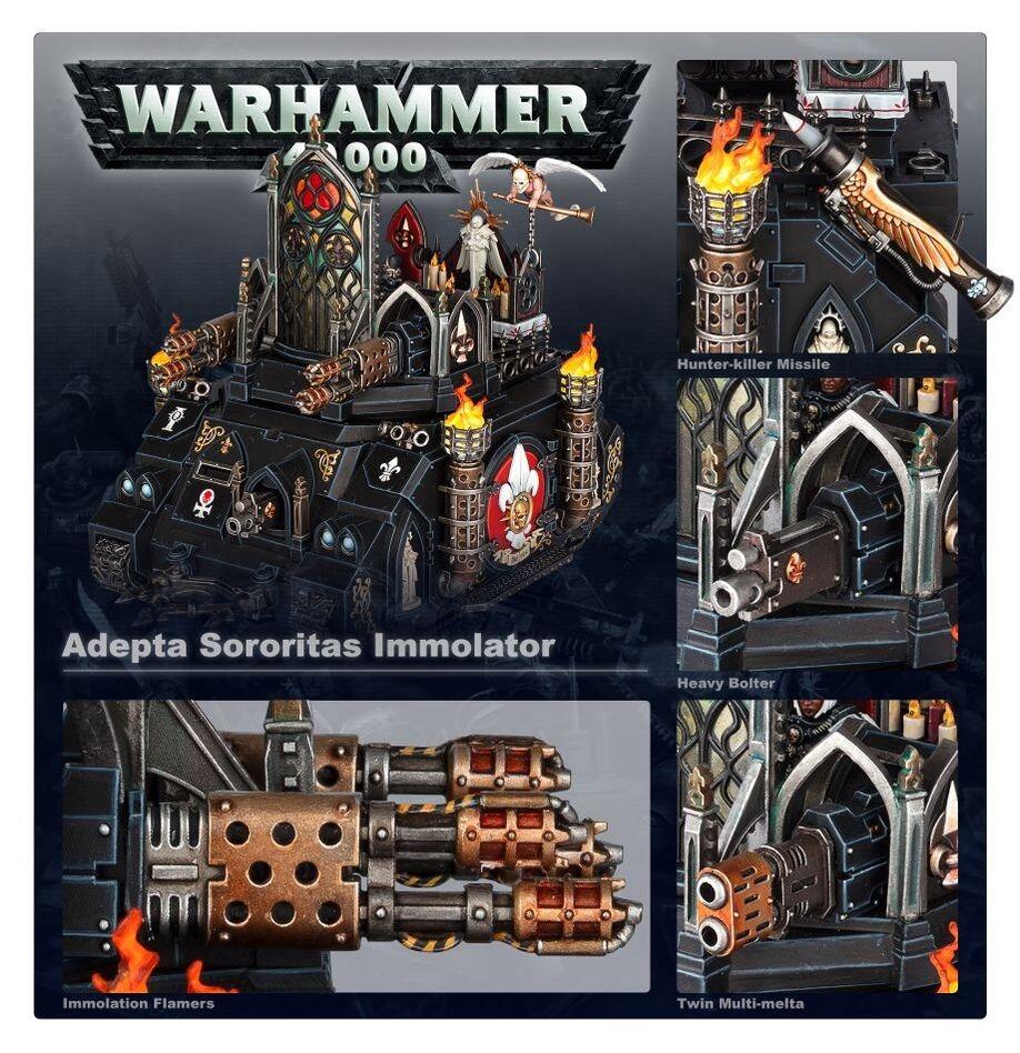 Immolator – Sisters of Battle Transport Tank | Warhammer 40K ...