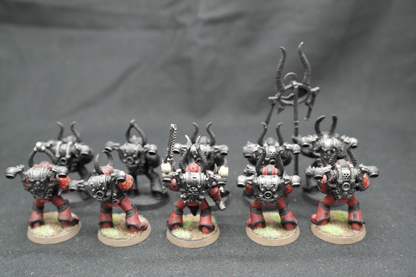 Pre-Loved Painted Chaos Space Marines | Warhammer 40k ref 101