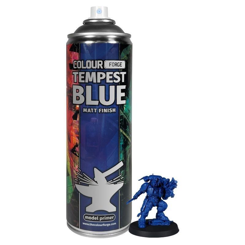 Colour Forge Tempest Blue Spray 500ml | High Quality Primer | Warmodels