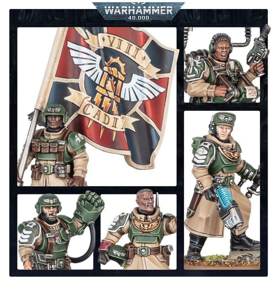 Cadian Command Squad – Astra Militarum HQ Unit | Warhammer 40k | Games ...