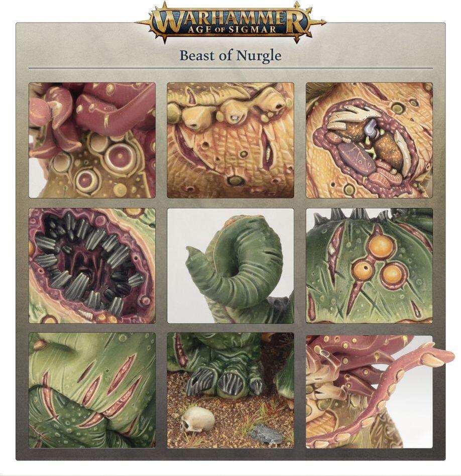 Beast of Nurgle, Chaos Daemons monster, Nurgle daemon 40K, Age of ...