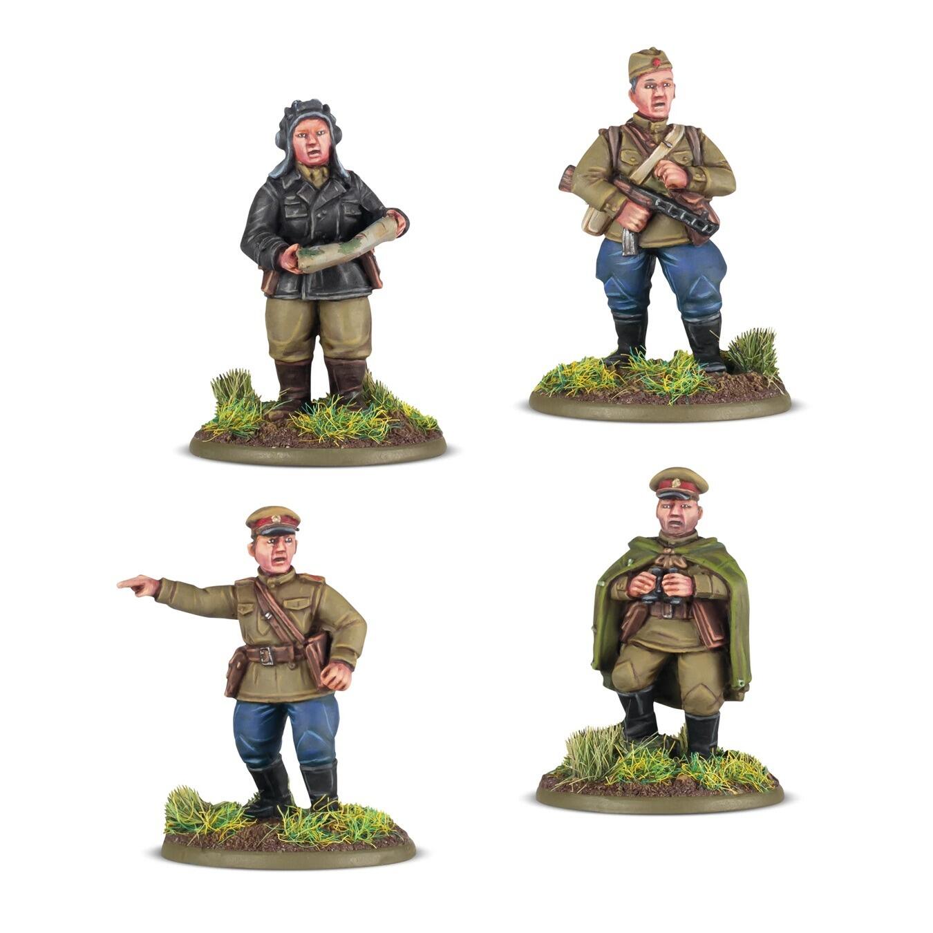 Soviet Platoon Commanders – Bolt Action Officers | Warmodels UK
