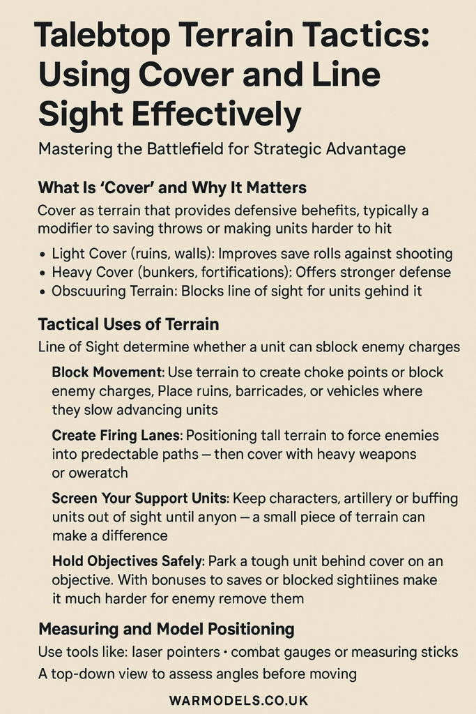 Tabletop Terrain Tactics: Cover & Line of Sight | WarModels UK