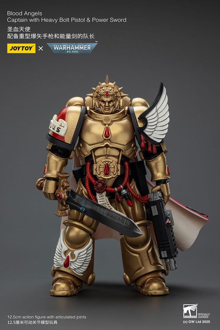 JoyToy Blood Angels Captain with Power Sword (1/18 Scale) | Warmodels.co.uk