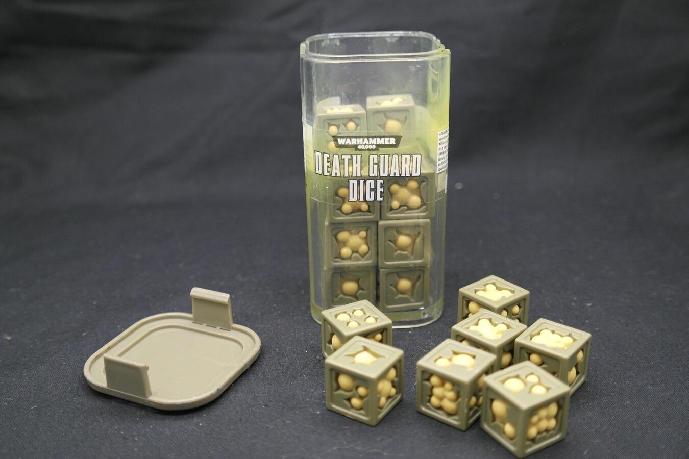 Pre-Loved Death Guard Dice Set | Warhammer 40,000 | Warmodels.co.uk