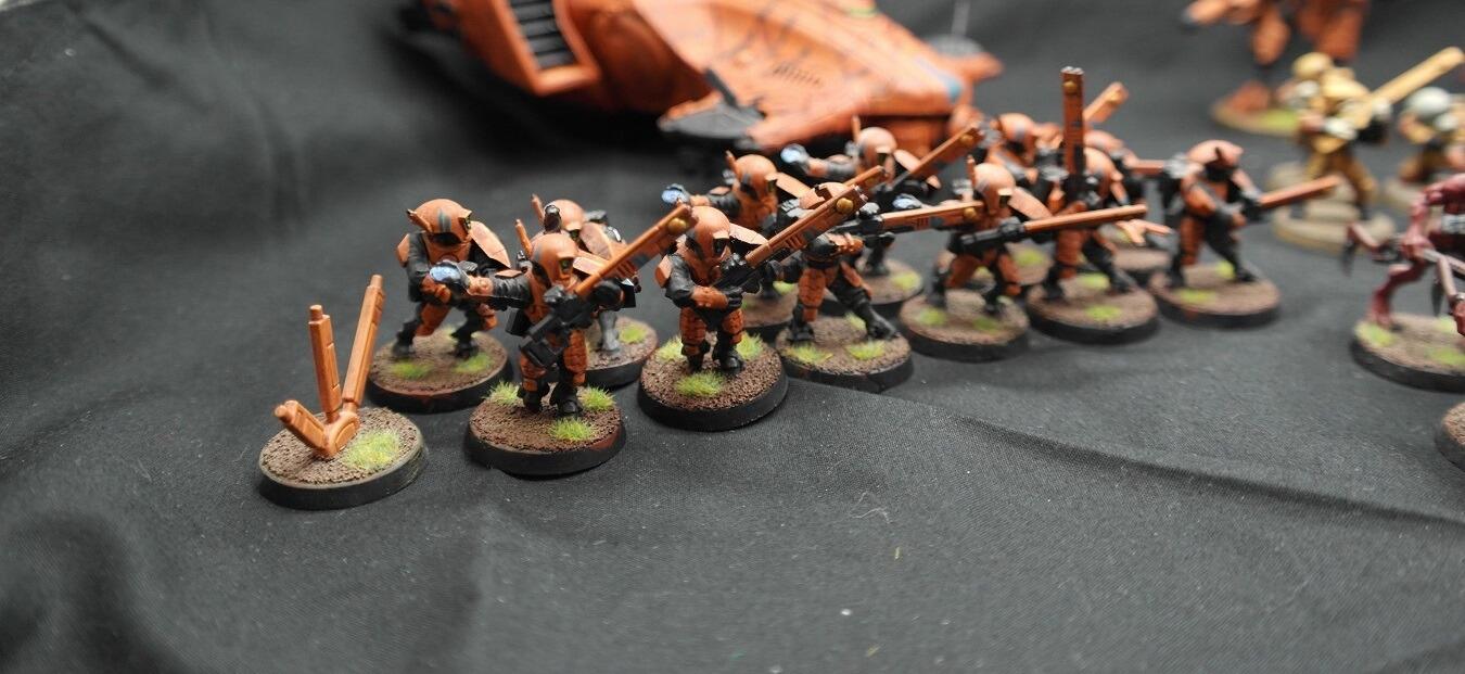 Pre-Loved Painted T’au Army: DF, 20 FW, Cmdr+BG, 10 Kroot | Warmodels.co.uk