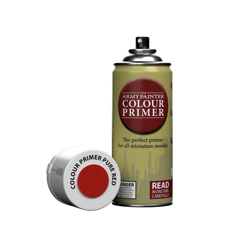 Colour Primer: Pure Red – Red Spray Primer for Miniatures | Warmodels.co.uk
