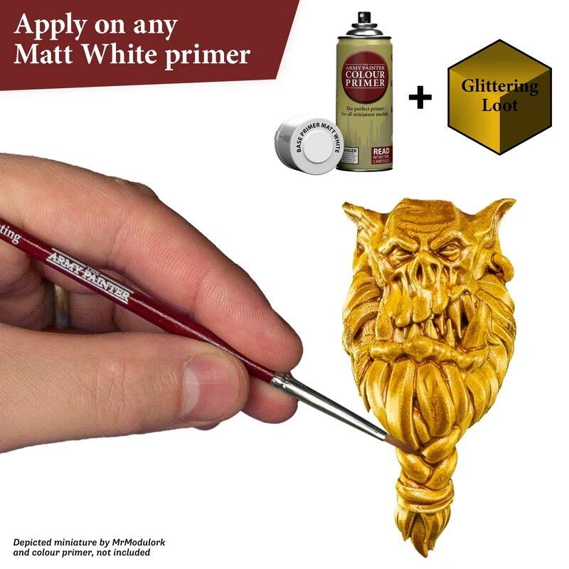 Army Painter Speedpaint: Glittering Loot – Metallic Gold One-Coat Paint ...