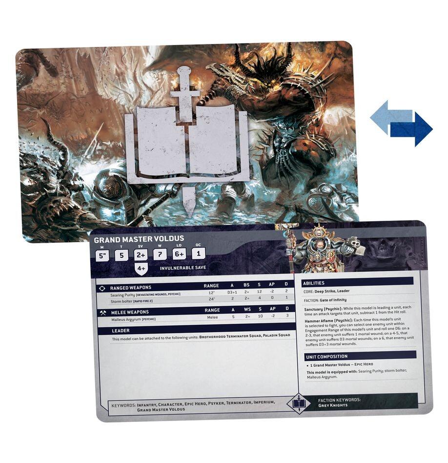 Grey Knights Datasheet Cards (2025) – 25-Card Army Reference Deck ...